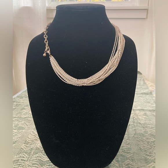 Vintage | Jewelry | Vintage Twisted Multilayer Chain Choker Necklace ...